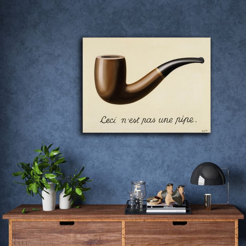 The Treachery of Images by rene Magritte – Inspicanvas