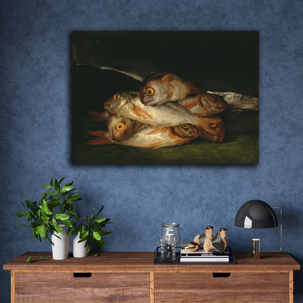 Still Life with Golden Bream by Francisco de Goya – Inspicanvas